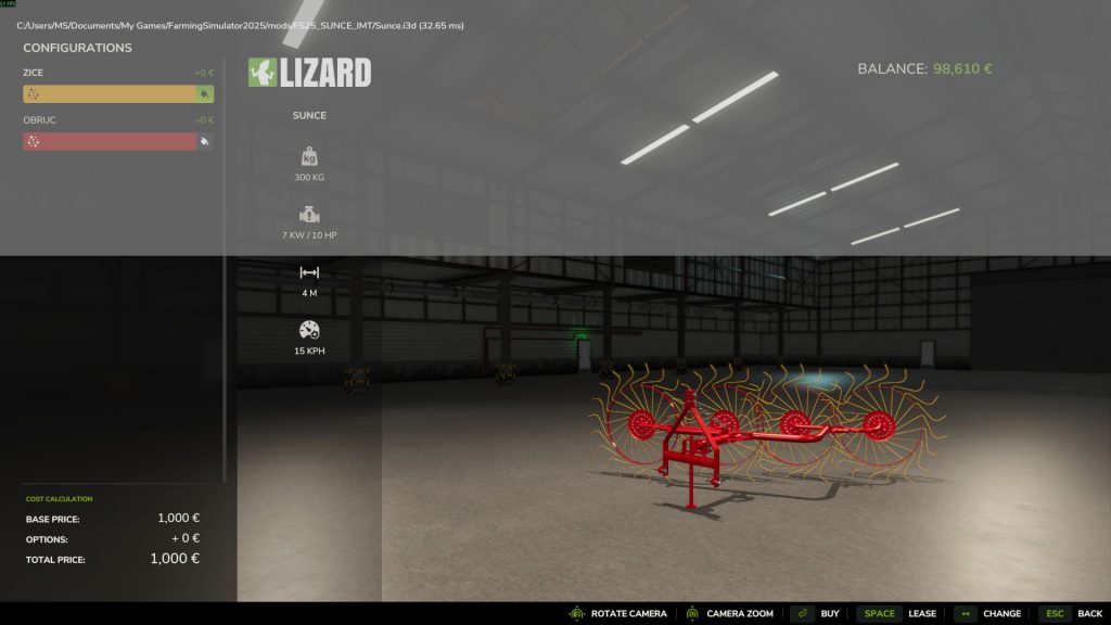 FS25 IMT-SUNCE V1.1.0.0 Mod - Farming Simulator 25