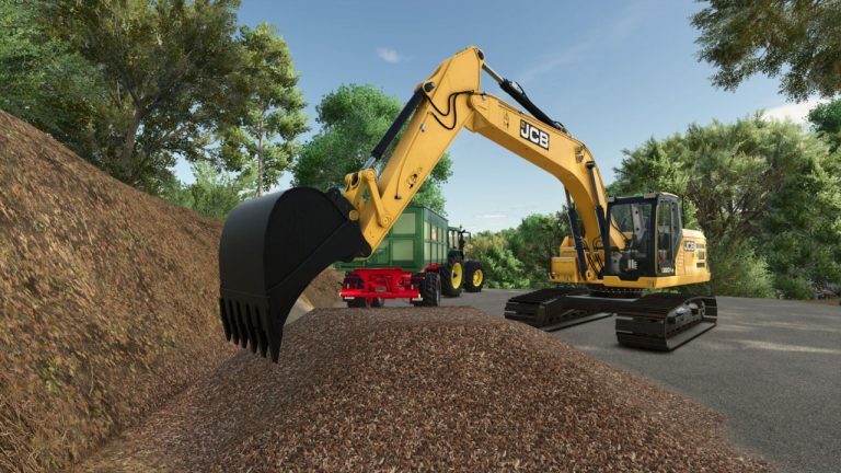 FS25 JCB 220X Excavator V1.0.0.1 Mod - Farming Simulator 25