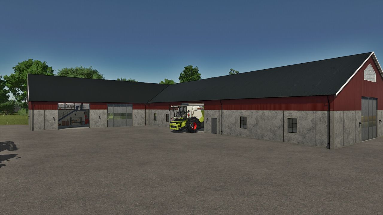 FS25 Machine Hall Package V1.0.0.1 Mod - Farming Simulator 25