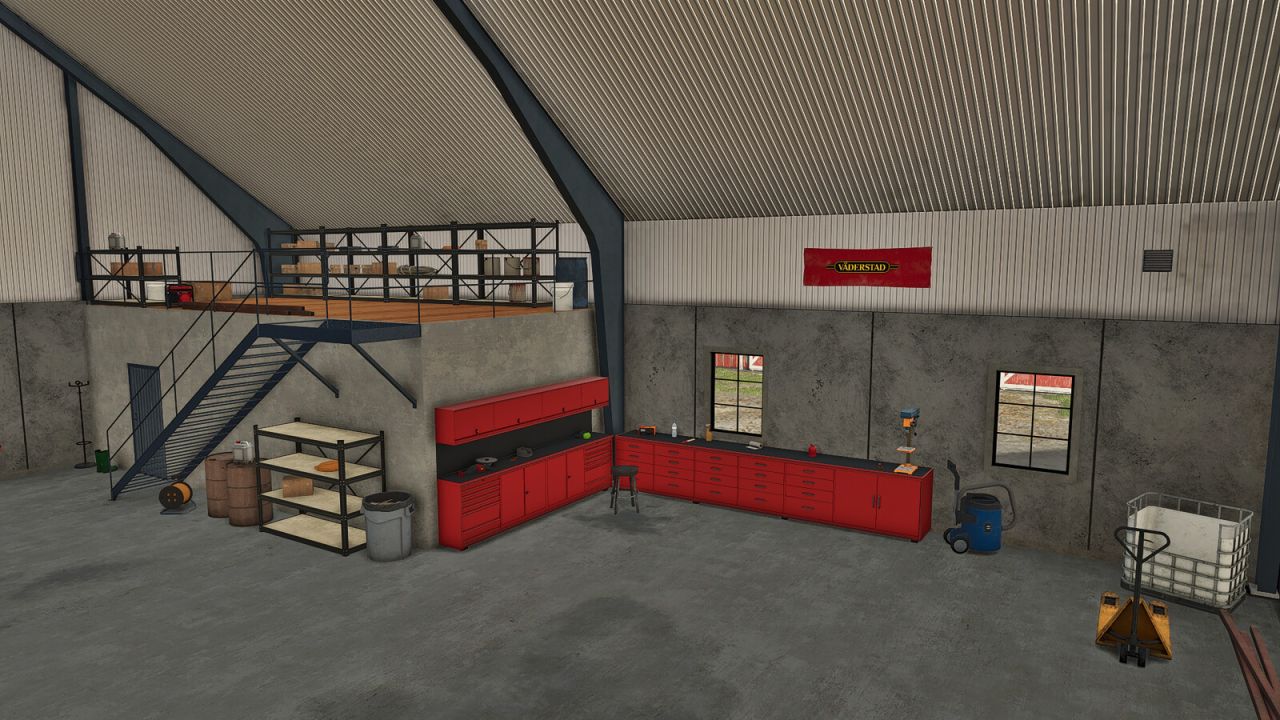 FS25 Machine Hall Package V1.0.0.1 Mod - Farming Simulator 25