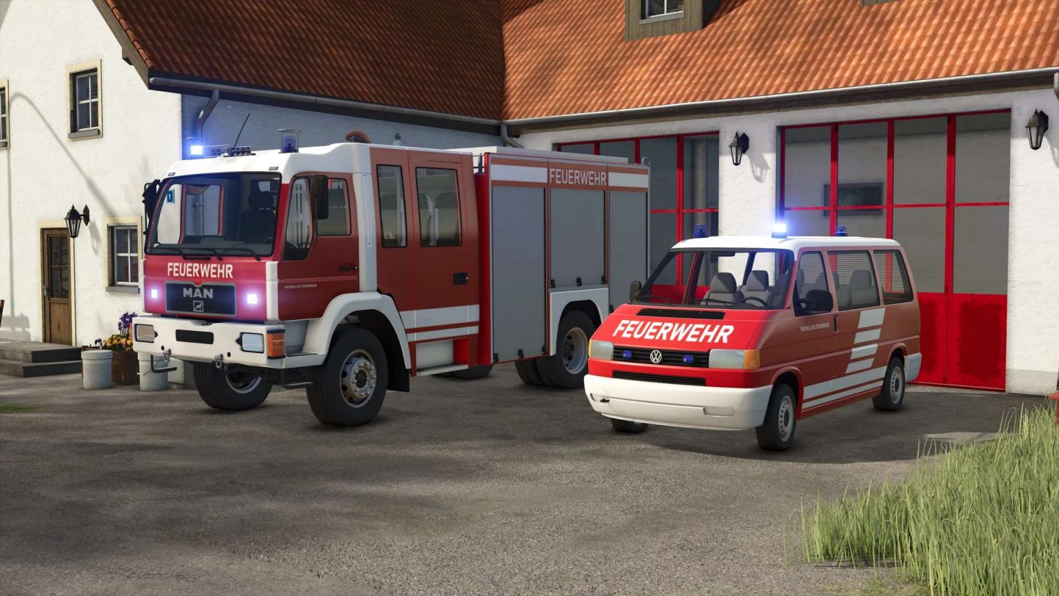 FS25 MAN L2000 Fire Engine v1.0.0.0 Mod - Farming Simulator 25