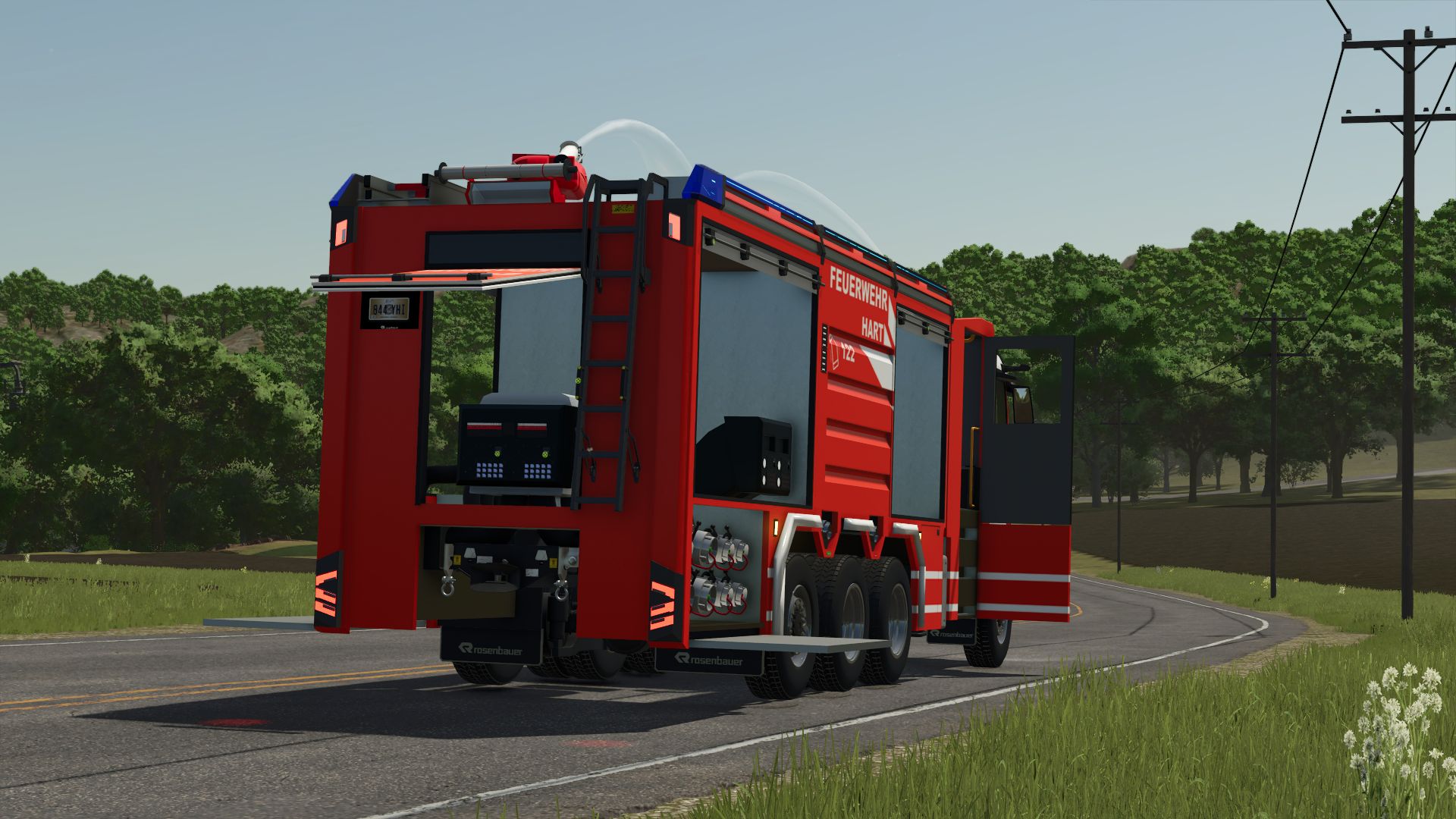 FS25 MAN Rosenbauer ULF v1.0.0.0 Mod - Farming Simulator 25