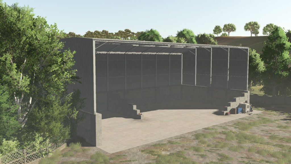 FS25 Medium Grain Hall V1.0.0.0 Mod - Farming Simulator 25