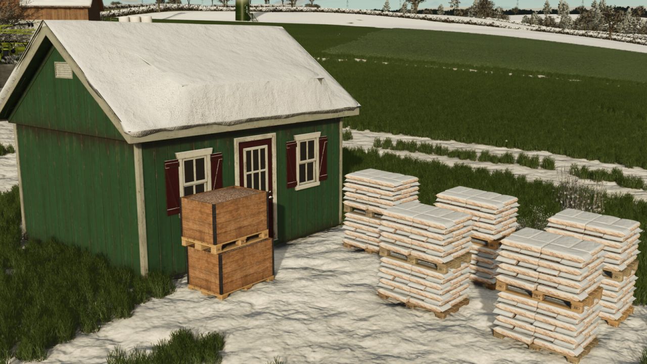 FS25 Refined Wood Chips, Sawdust Factory And Fuel Production Pack V1.0. ...