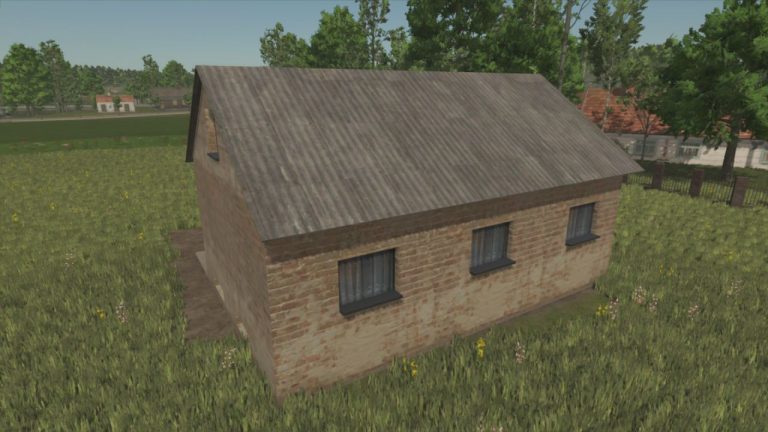 FS25 Small Brick House V1.0.0.0 Mod - Farming Simulator 25