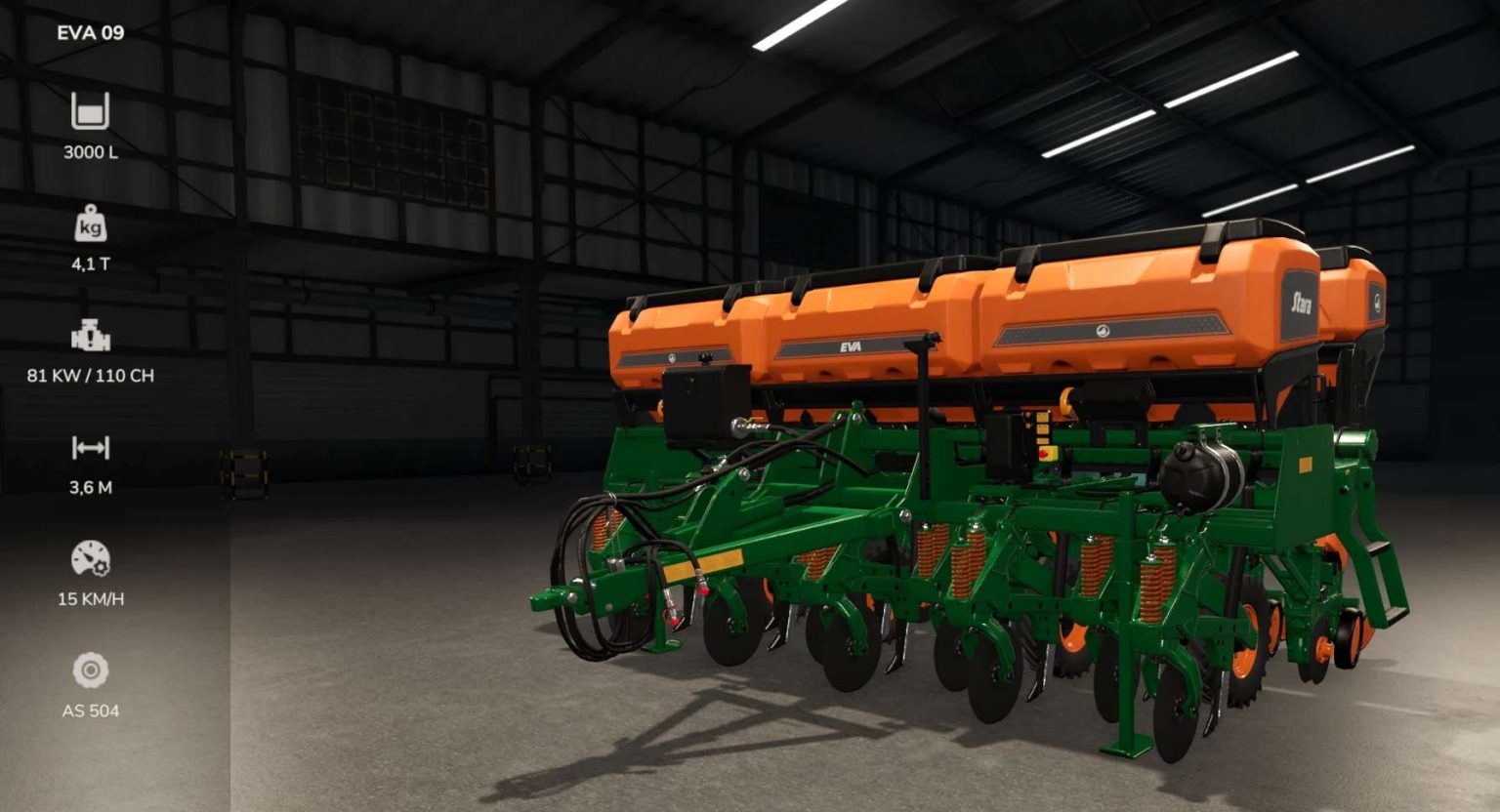 FS25 Stara EVA09 rice v1.0.0.0 Mod - Farming Simulator 25
