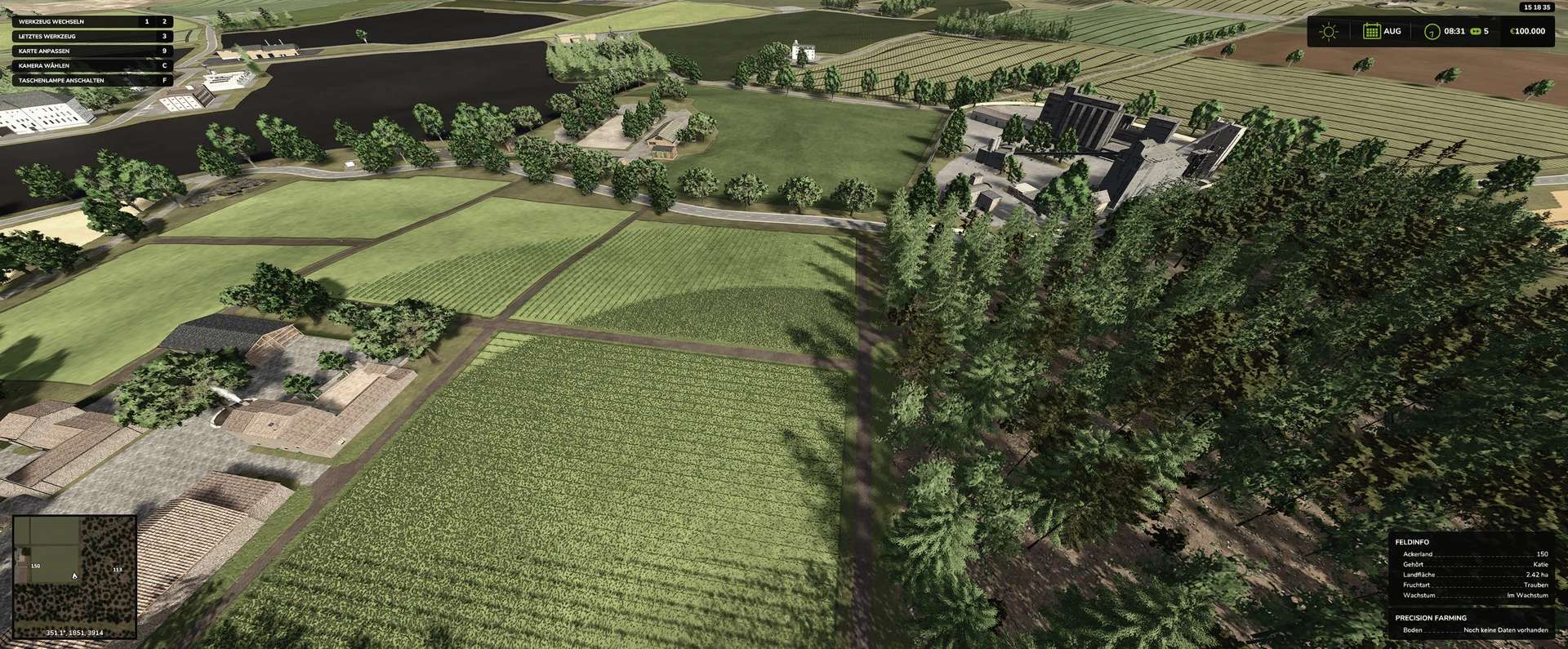 FS25 Thüringen 4Fach Map v2.0.0.0 Mod - Farming Simulator 25
