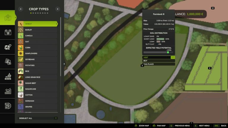 FS25 Dynamic Field Prices V1.0.0.0 Mod - Farming Simulator 25