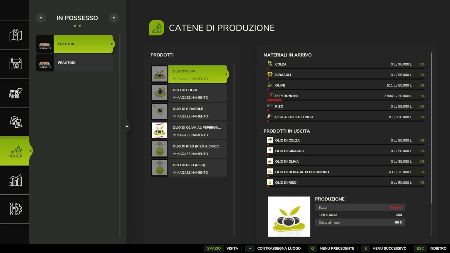 FS25 Italian oil mill V1.0.0.2 Mod - Farming Simulator 25