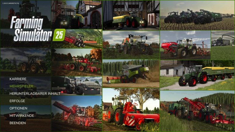 FS25 Main Menu Background Collage v1.0.0.0 Mod - Farming Simulator 25