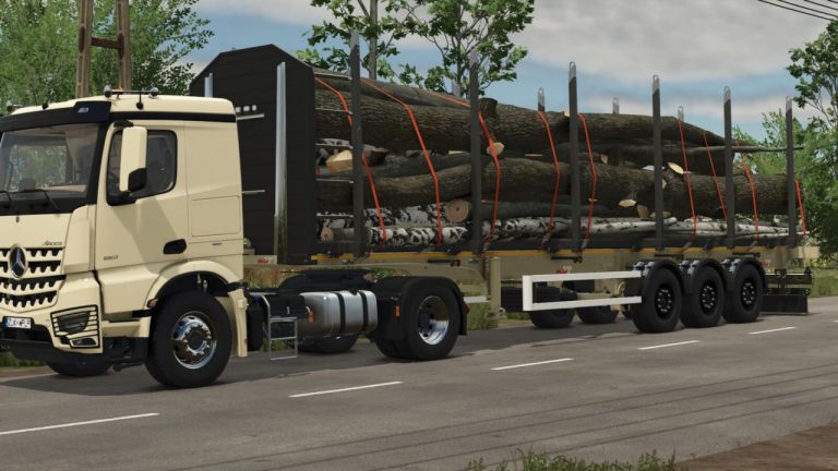 FS25 MEGA Timber Long V1.0.0.0 Mod - Farming Simulator 25