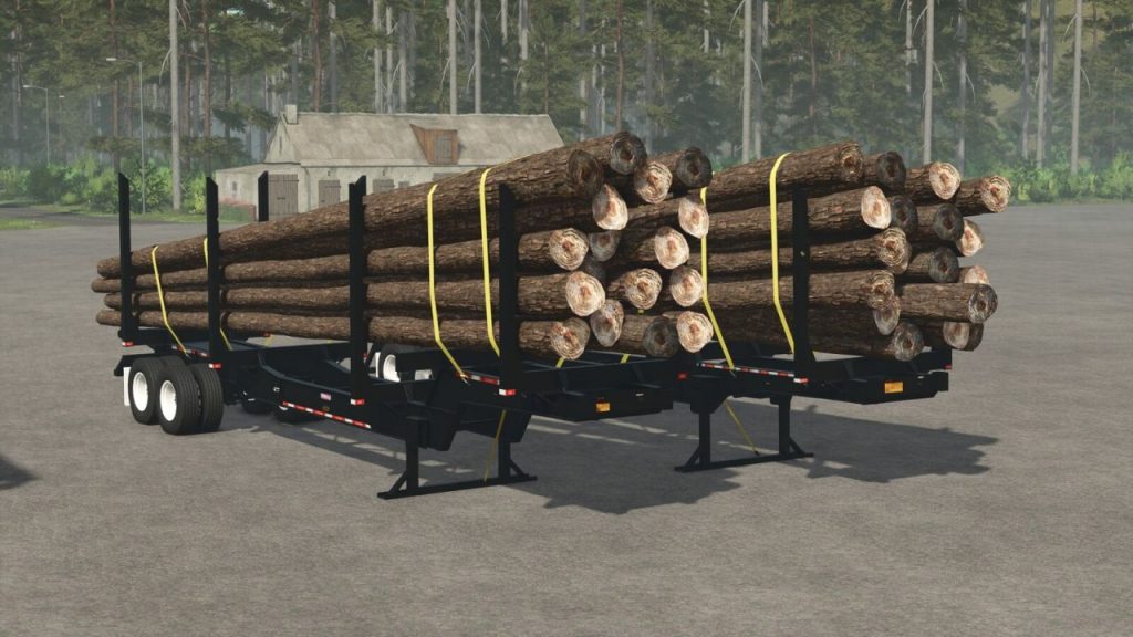FS25 Pitts Log Trailer Pack V1.0.0.0 Mod - Farming Simulator 25