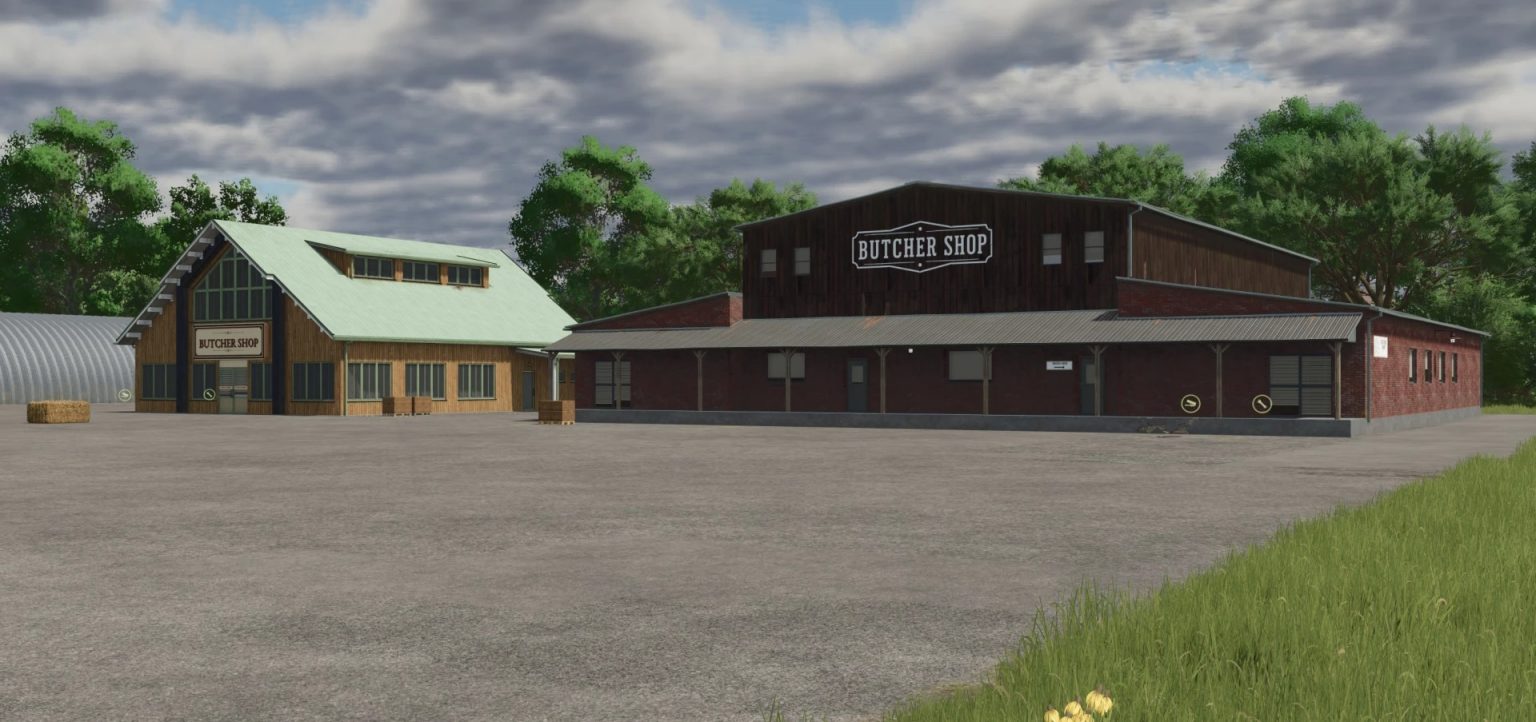 FS25 BUTCHER SHOPS v1.0.0.0 Mod - Farming Simulator 25