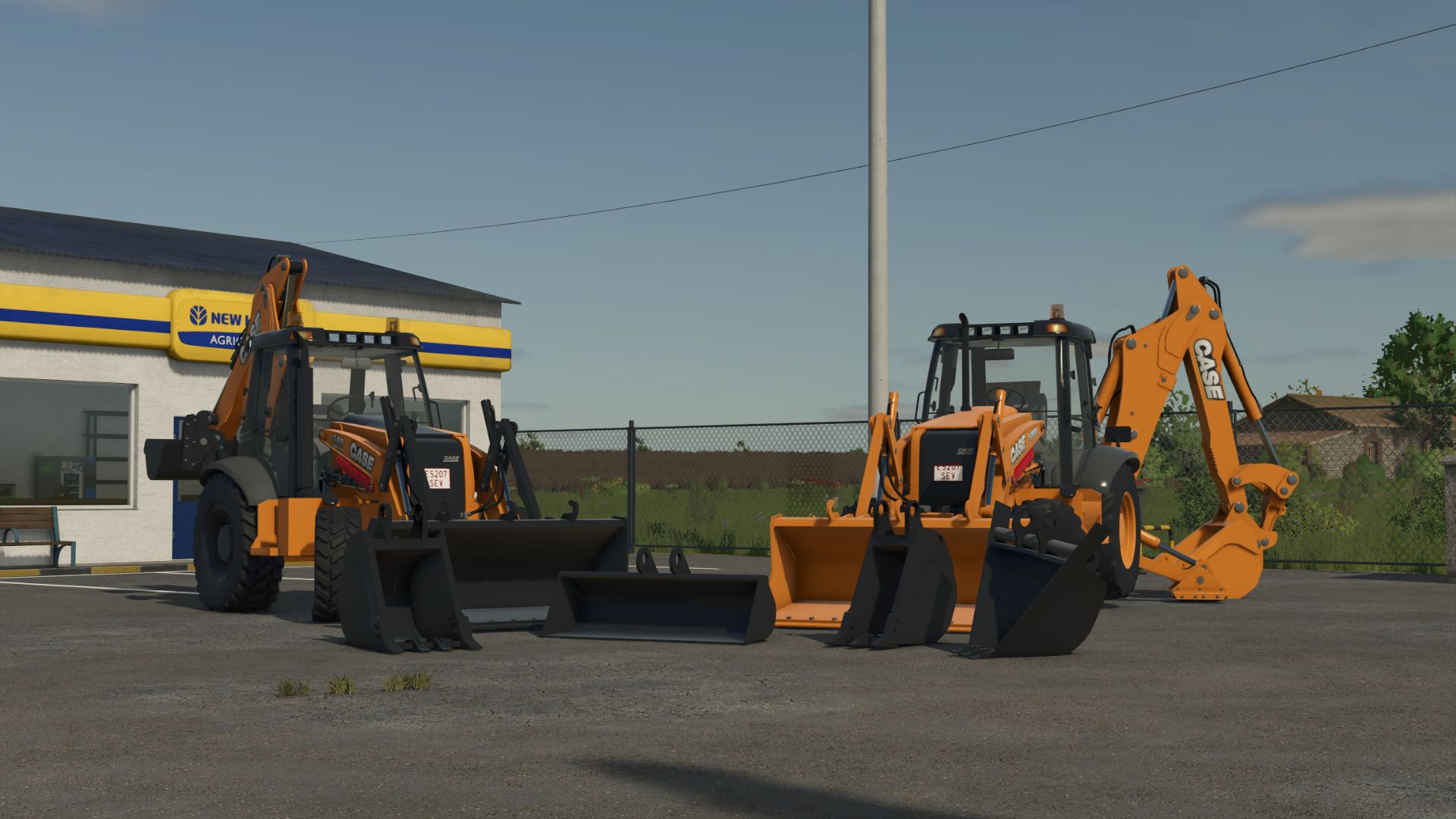 FS25 Case 580N & 580 Super N Backhoes V1.0.0.0 Mod - Farming Simulator 25