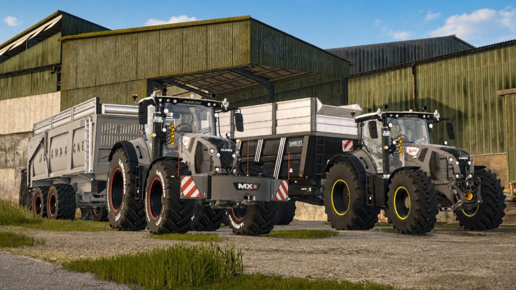 FS25 Claas Axion 870-800 Grey Edition V1.0.0.1 Mod - Farming Simulator 25
