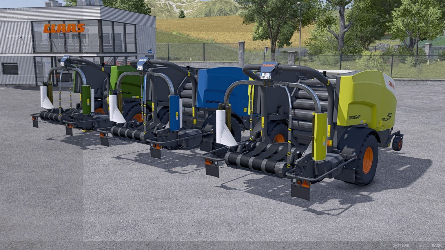 FS25 Claas Rollant 455 Uniwrap V1.0.0.0 Mod - Farming Simulator 25