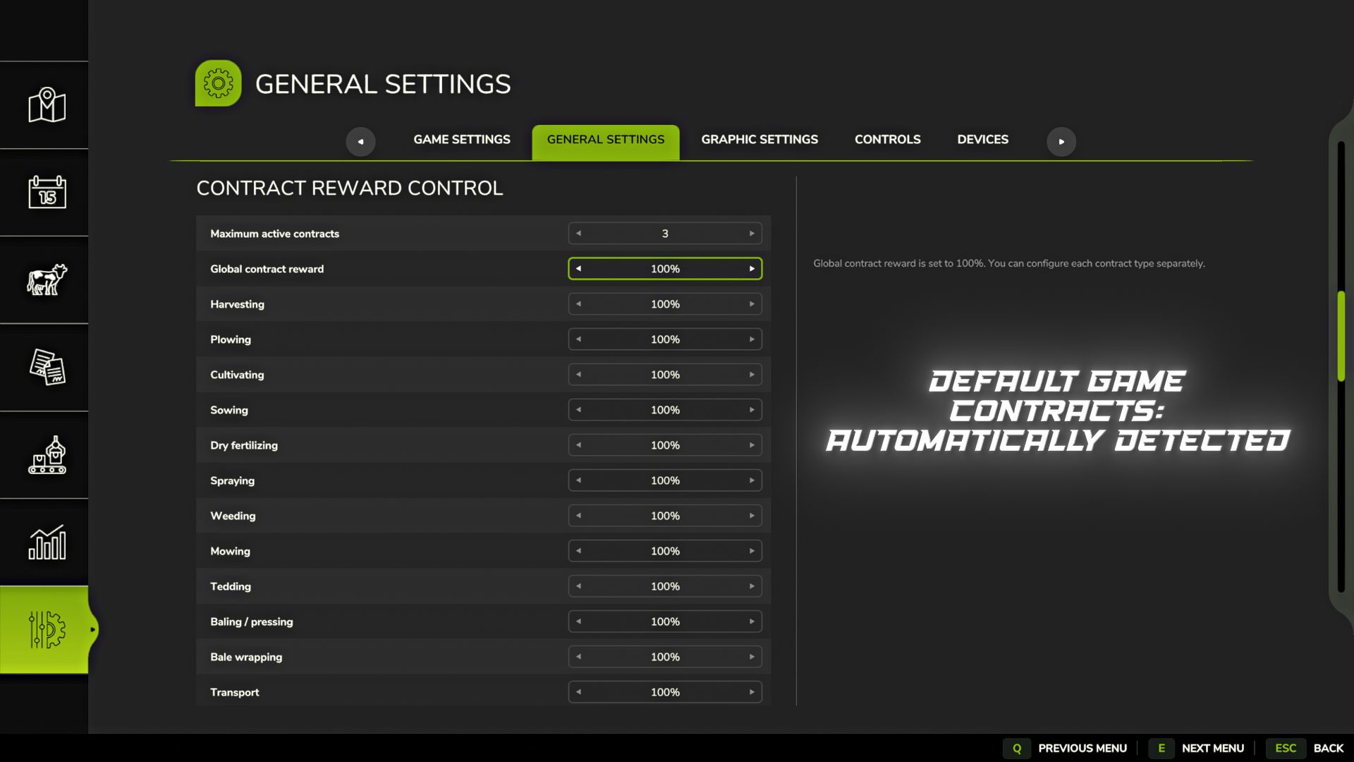 FS25 Contract payment control V1.0.0.0 Mod - Farming Simulator 25