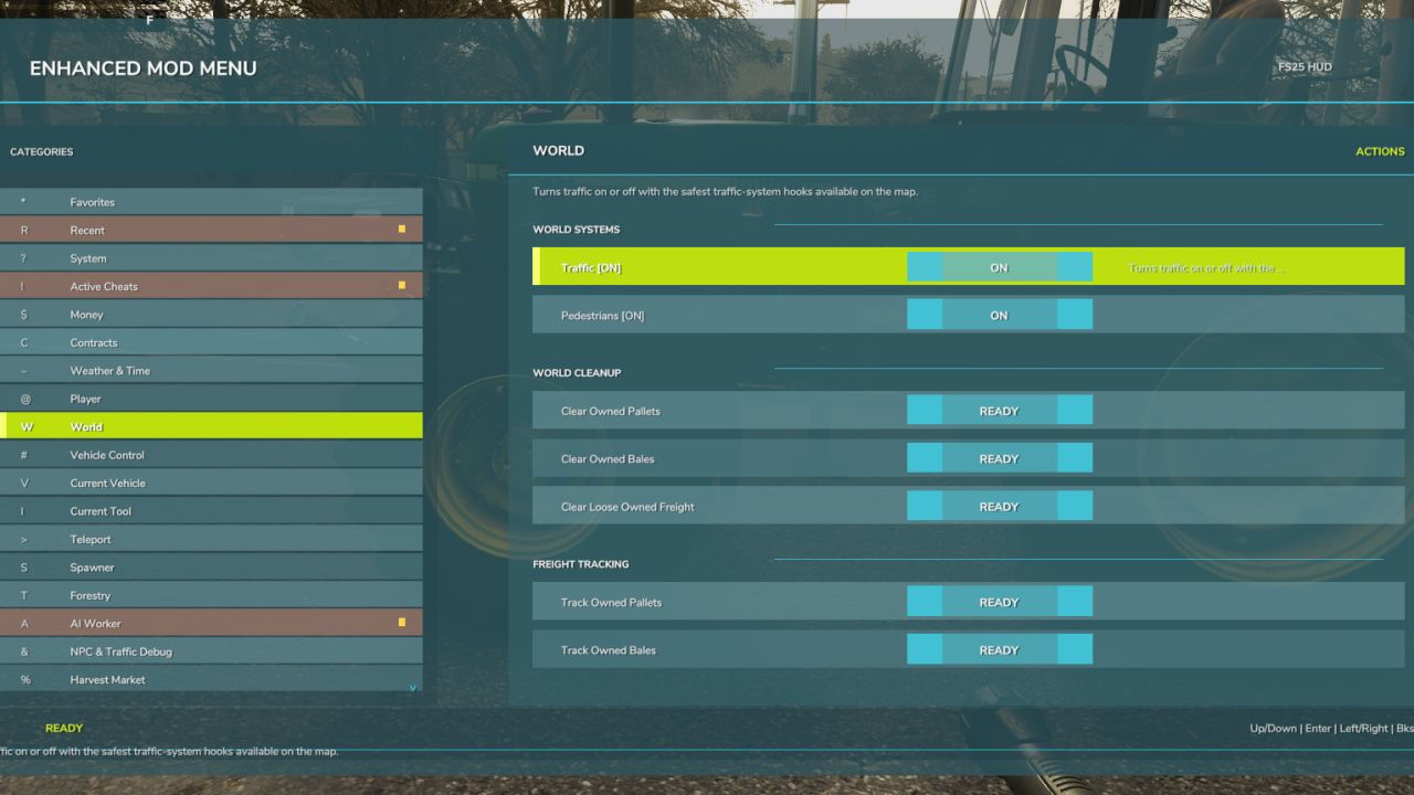 FS25 Enhanced Mod / Cheat Menu V1.8.0.0 Mod - Farming Simulator 25