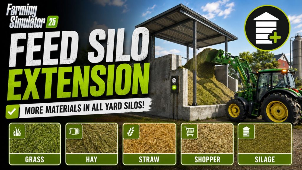 FS25 Feed silo extension V1.0.0.0 Mod - Farming Simulator 25
