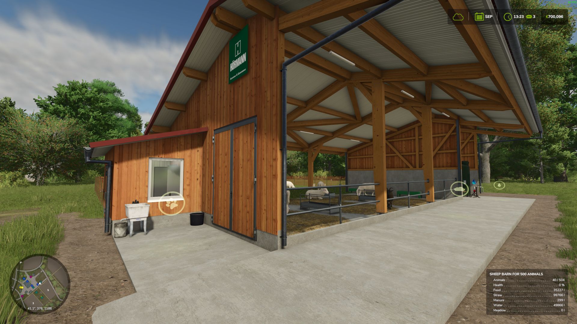 FS25 Sheep Barn For 500 Animals V1.0.0.1 Mod - Farming Simulator 25