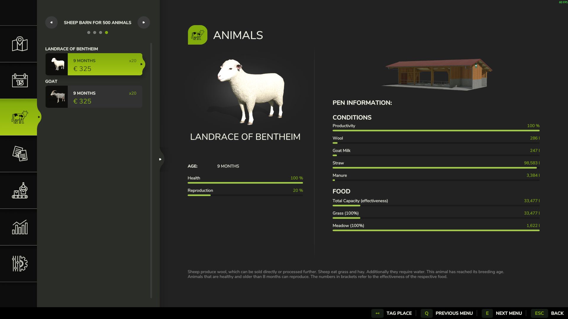FS25 Sheep Barn For 500 Animals V1.0.0.1 Mod - Farming Simulator 25