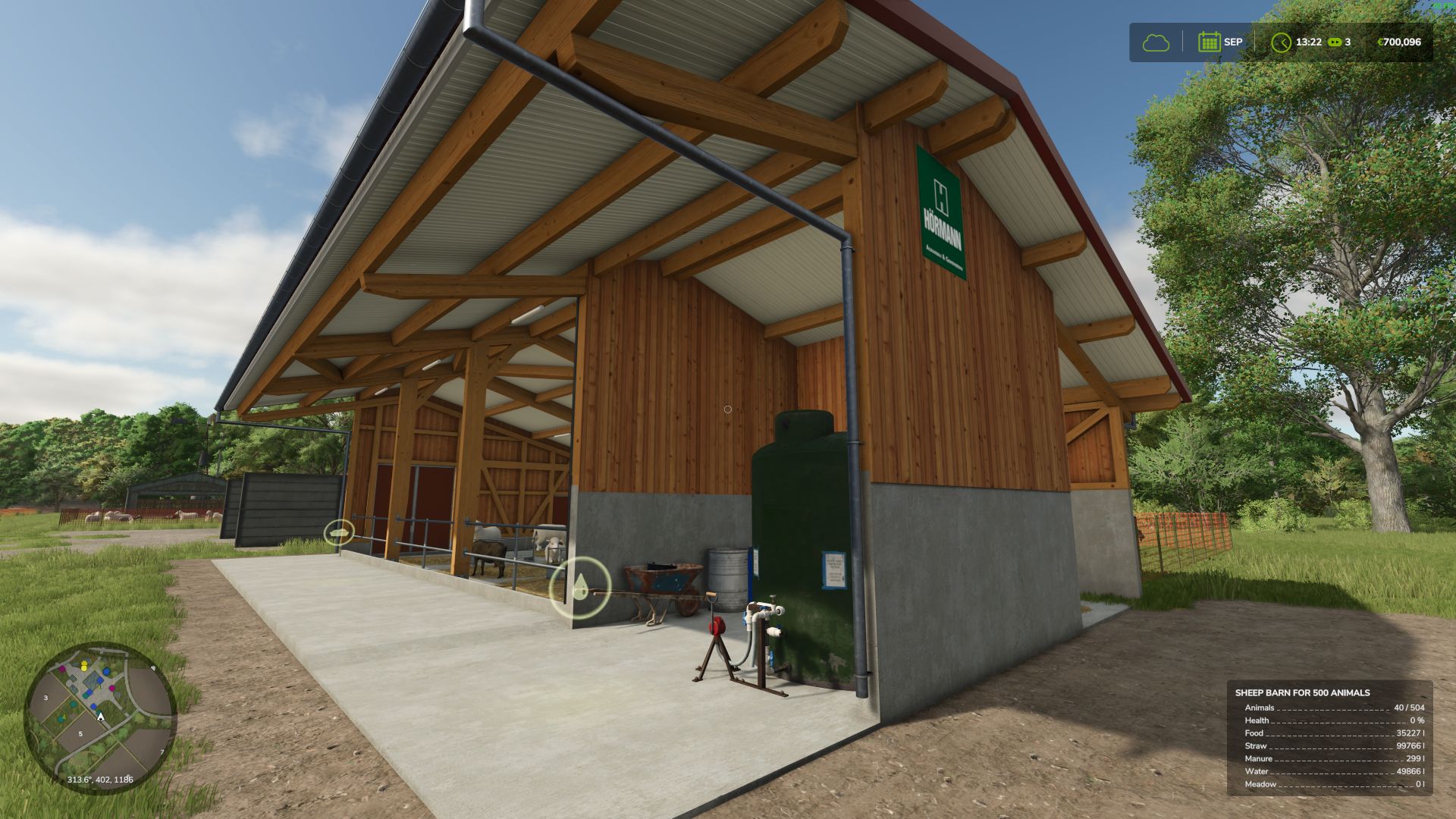 FS25 Sheep Barn For 500 Animals V1.0.0.1 Mod - Farming Simulator 25