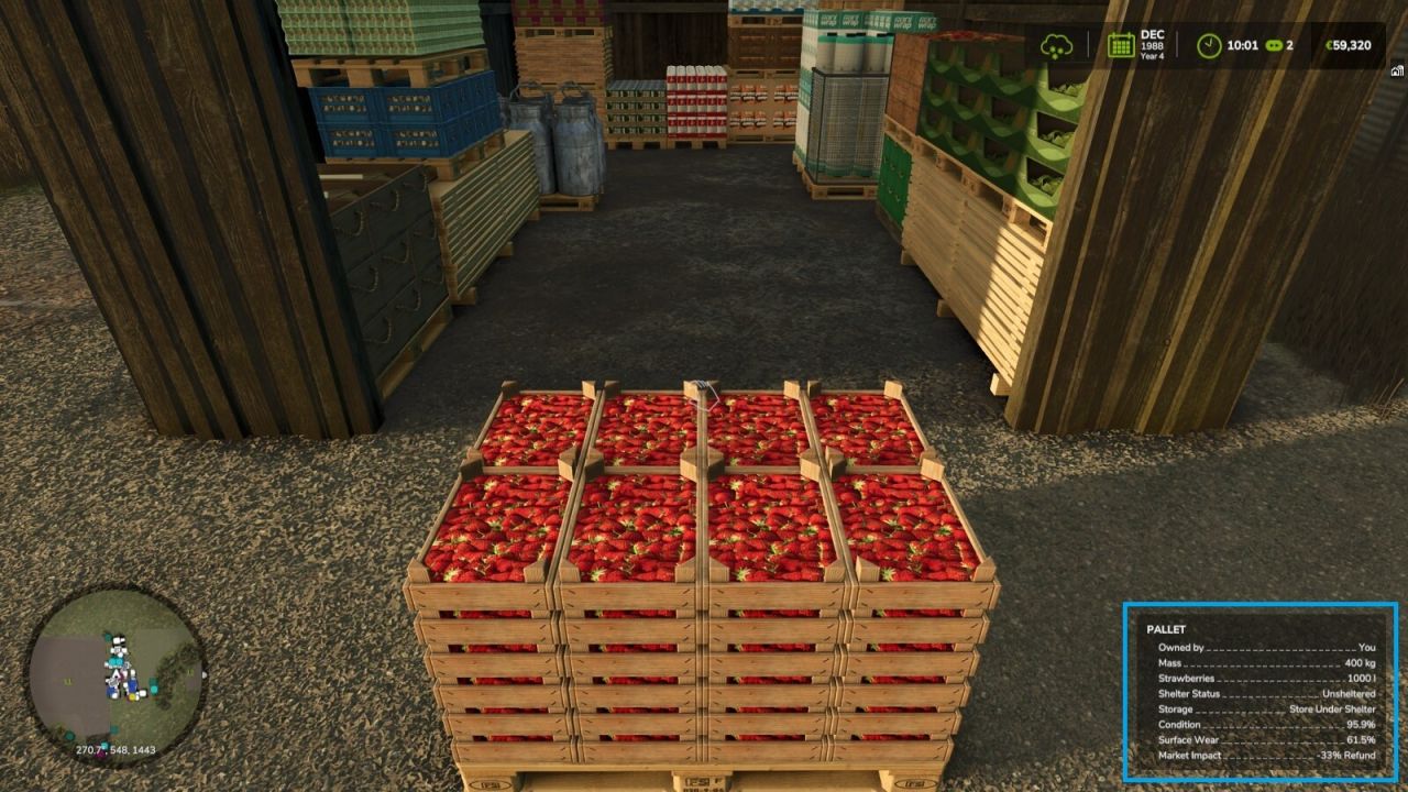 FS25 Storage Overhaul: Pallet Degradation System V1.1.0.1 Mod - Farming ...
