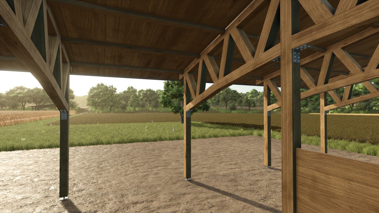 FS25 Wooden Shelter Package V1.0.0.0 Mod - Farming Simulator 25
