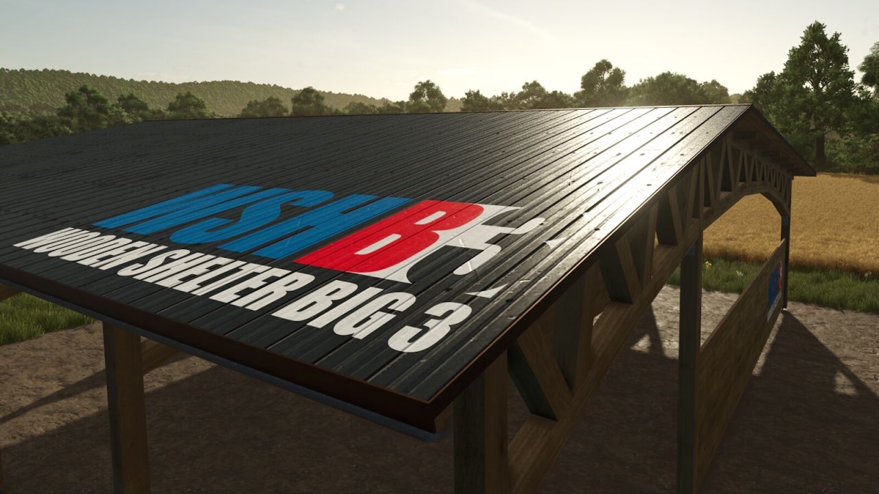 FS25 Wooden Shelter Package V1.0.0.0 Mod - Farming Simulator 25