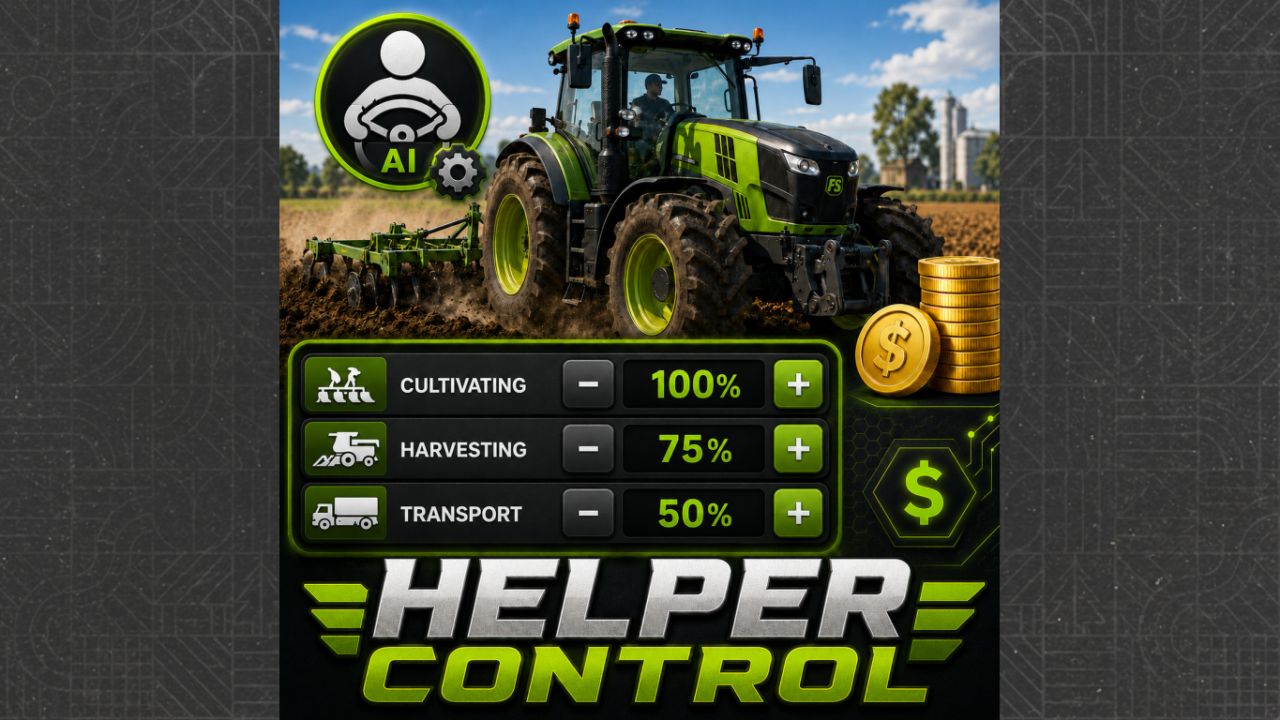 FS25 Assistant control V1.0.0.0 Mod - Farming Simulator 25
