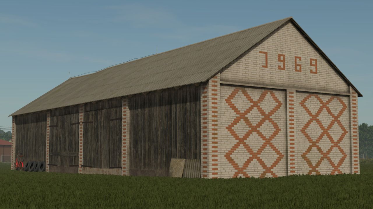 FS25 Barn 1969 V1.0.0.0 Mod - Farming Simulator 25