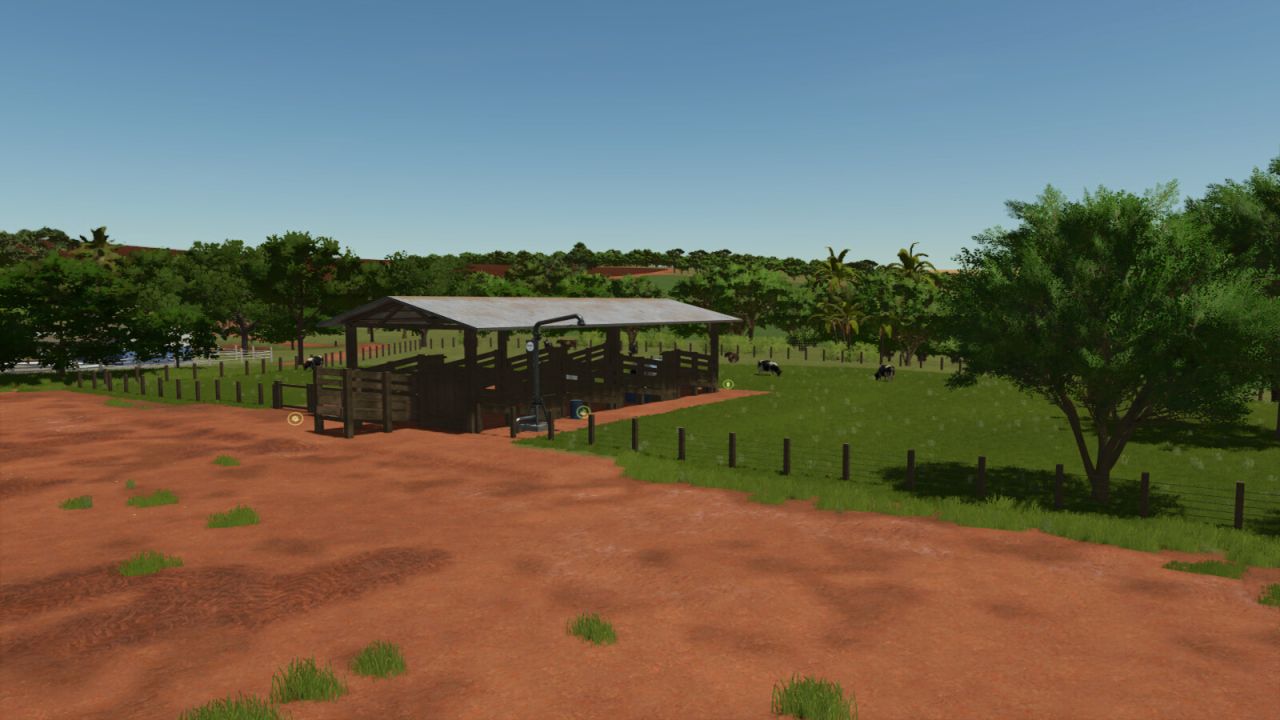 FS25 Brazilian Cow Pen With Loader V1.1.0.0 Mod - Farming Simulator 25