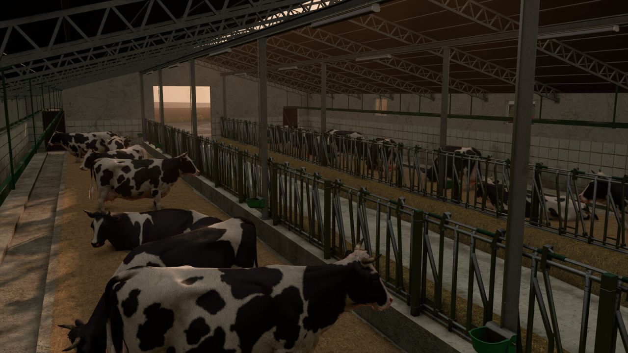 FS25 Cow Barn With Manure Conveyor V1.0.0.1 Mod - Farming Simulator 25