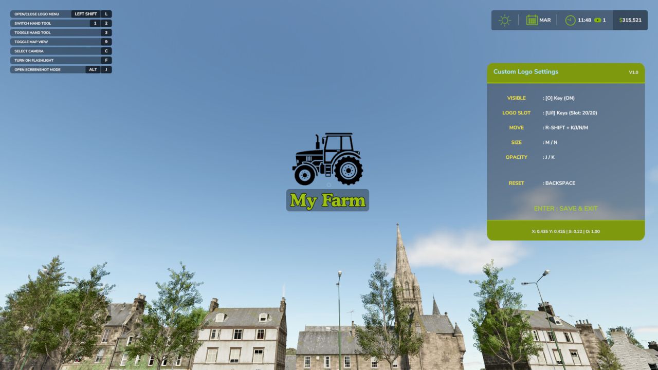 FS25 Custom Farm Logo V1.0.0.0 Mod - Farming Simulator 25