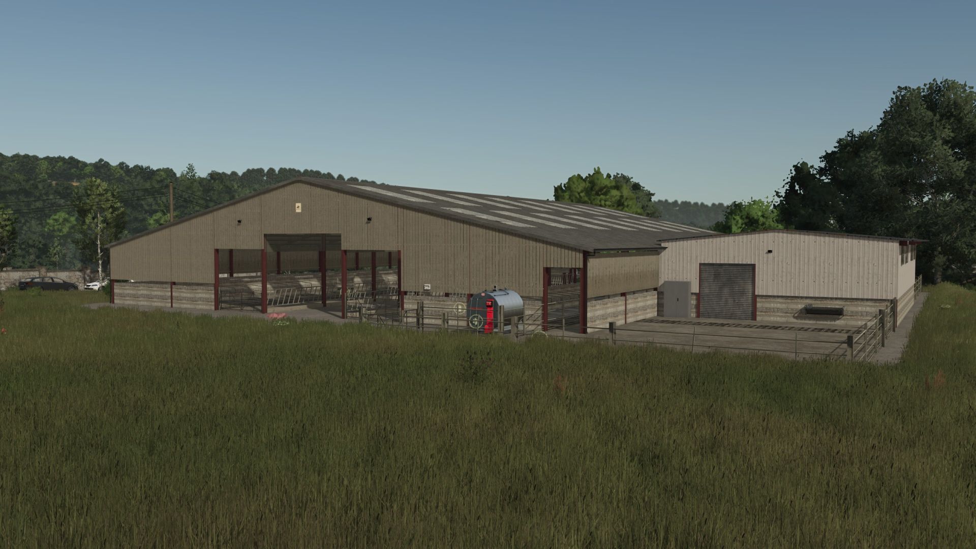 FS25 Dairy cattle barn with cubicles V2.0.0.0 Mod - Farming Simulator 25