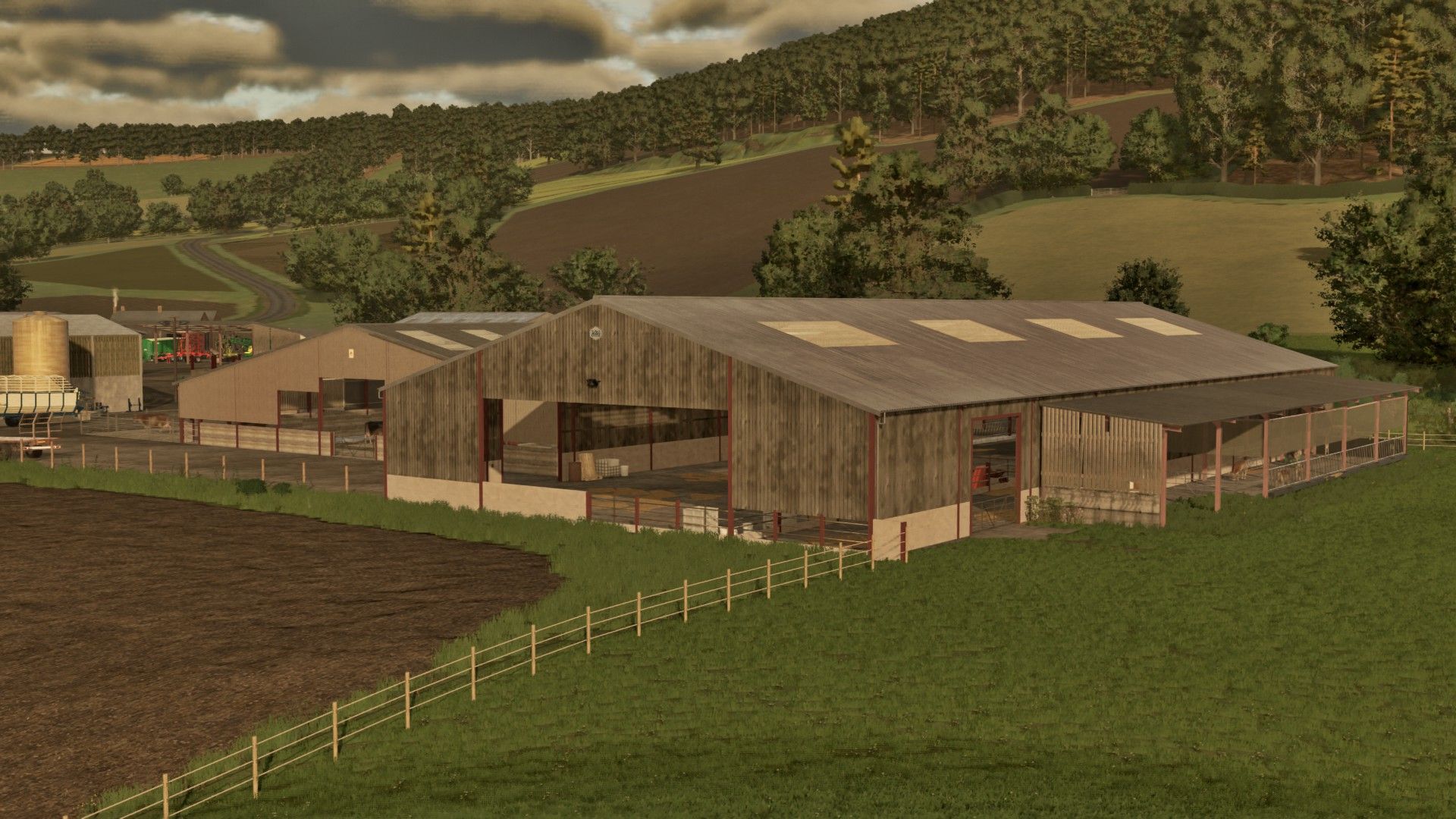 FS25 Dairy cattle barn with cubicles V2.0.0.0 Mod - Farming Simulator 25