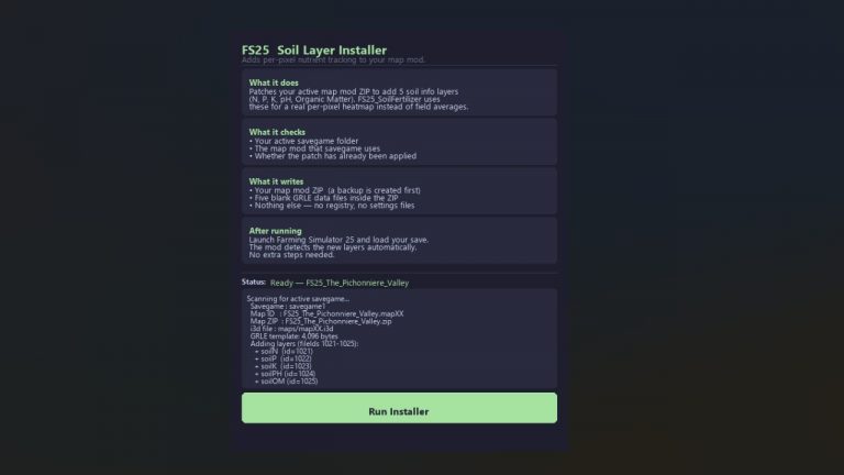 FS25 Density Layer Installer V1.0.0.0 Mod - Farming Simulator 25