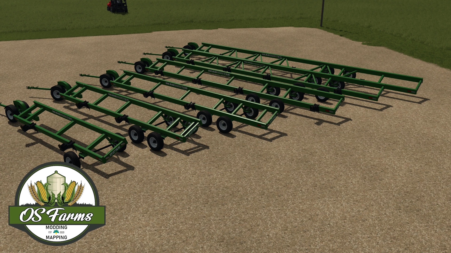 FS25 Dose Headmaster Header trailers v1.0.0.0 Mod - Farming Simulator 25