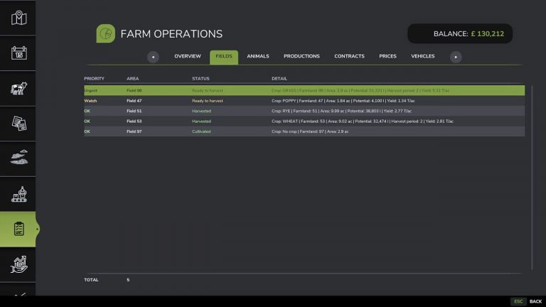 FS25 Farm Operations Dashboard V1.0.0.0 Mod - Farming Simulator 25
