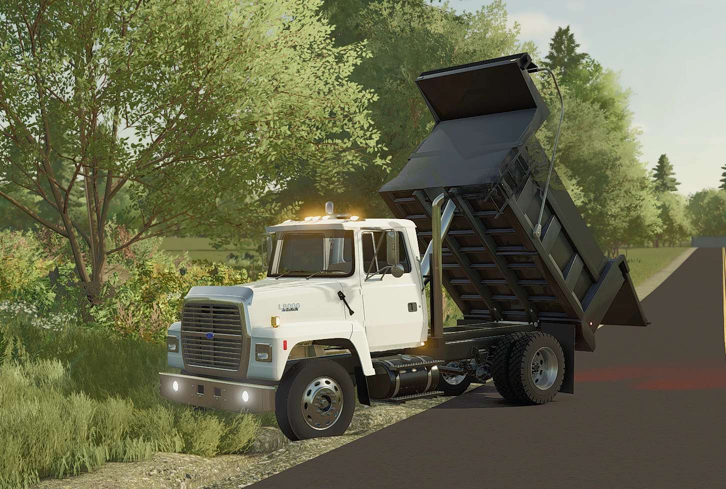 FS25 Ford Single Axle Dump Truck v1.0.0.0 Mod - Farming Simulator 25
