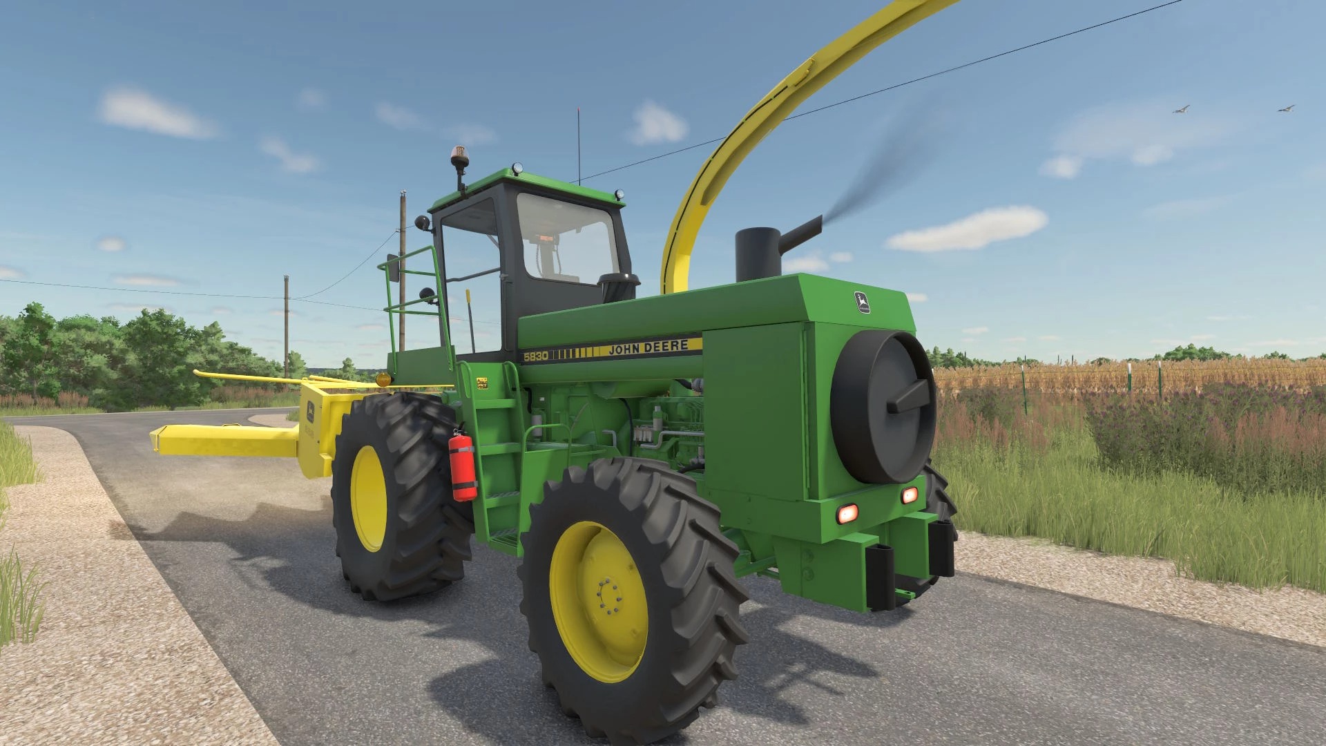 FS25 John Deere 5830 Forage Harvester v1.0.0.0 Mod - Farming Simulator 25