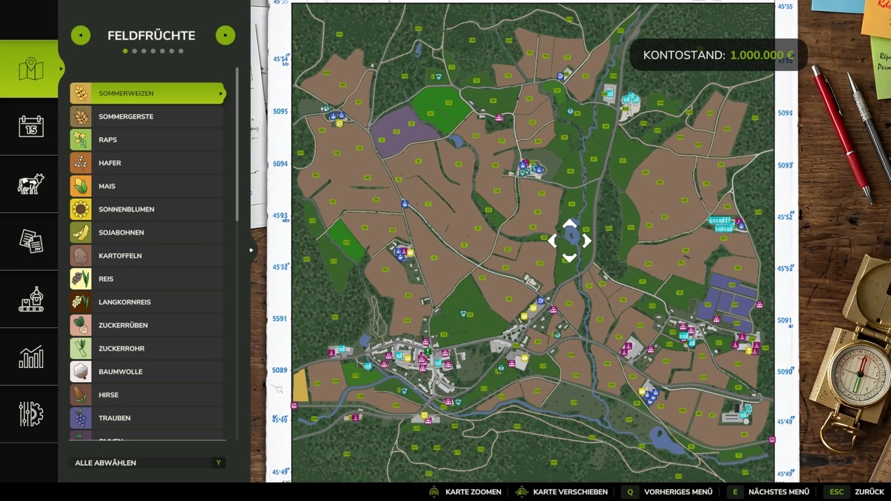 FS25 Le Mechet XXL Savegame v1.1.0.0 Mod - Farming Simulator 25