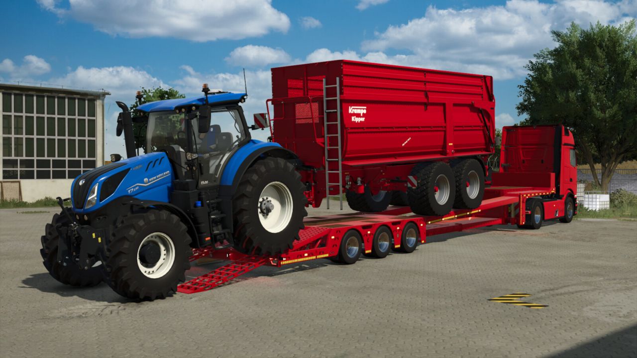 FS25 Lizard Semitrailer Lowloader V1.0.0.0 Mod - Farming Simulator 25