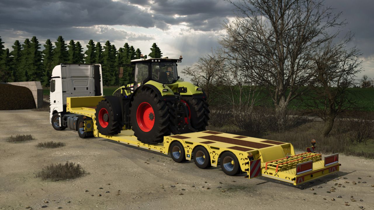 FS25 Lizard Semitrailer Lowloader V1.0.0.0 Mod - Farming Simulator 25