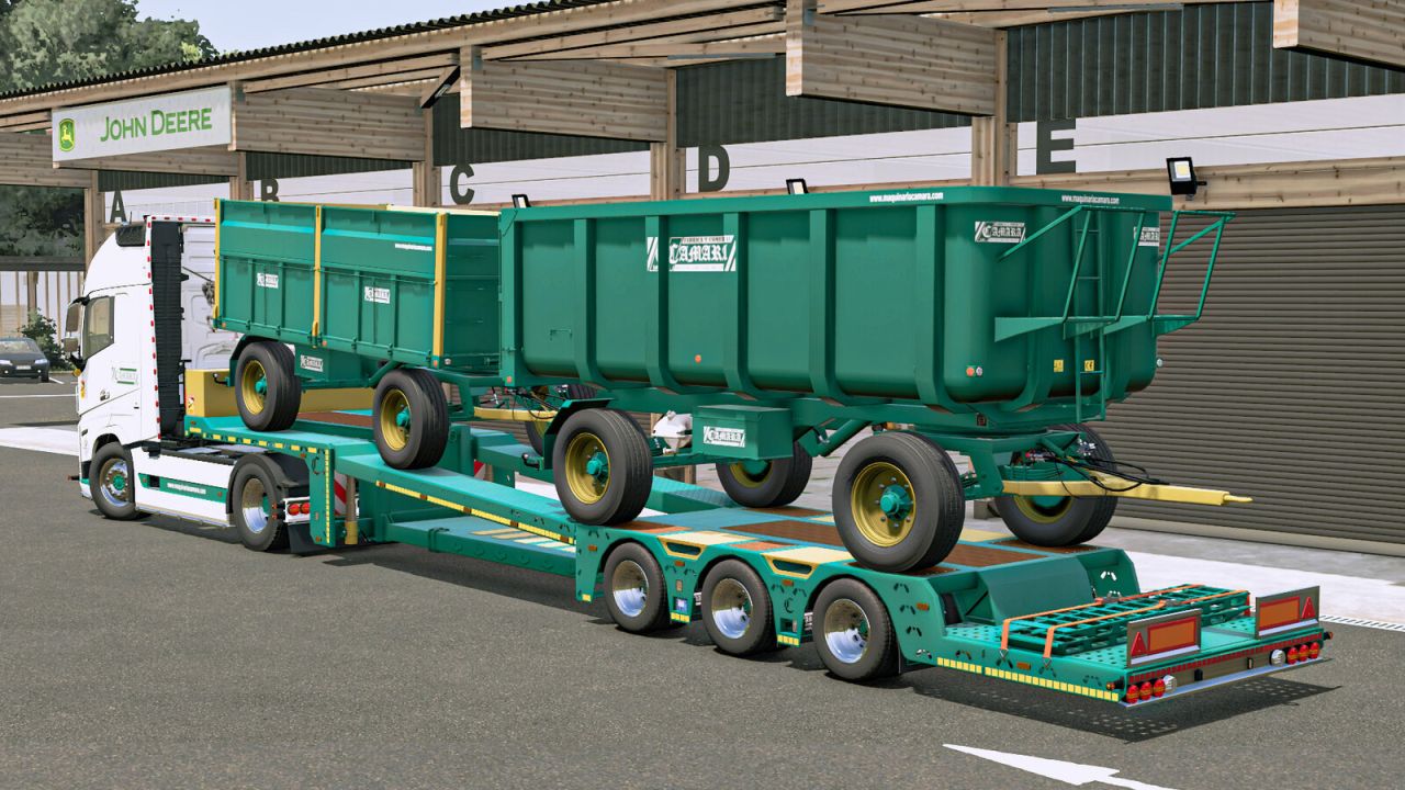 FS25 Lizard Semitrailer Lowloader V1.0.0.0 Mod - Farming Simulator 25