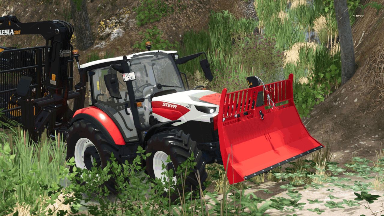 FS25 Lizard Shield Log Pushing Blade V1.0.0.0 Mod - Farming Simulator 25