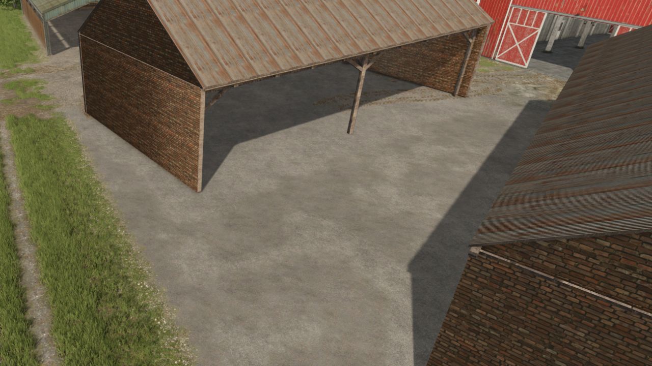 FS25 Medium brick shed V1.0.0.0 Mod - Farming Simulator 25