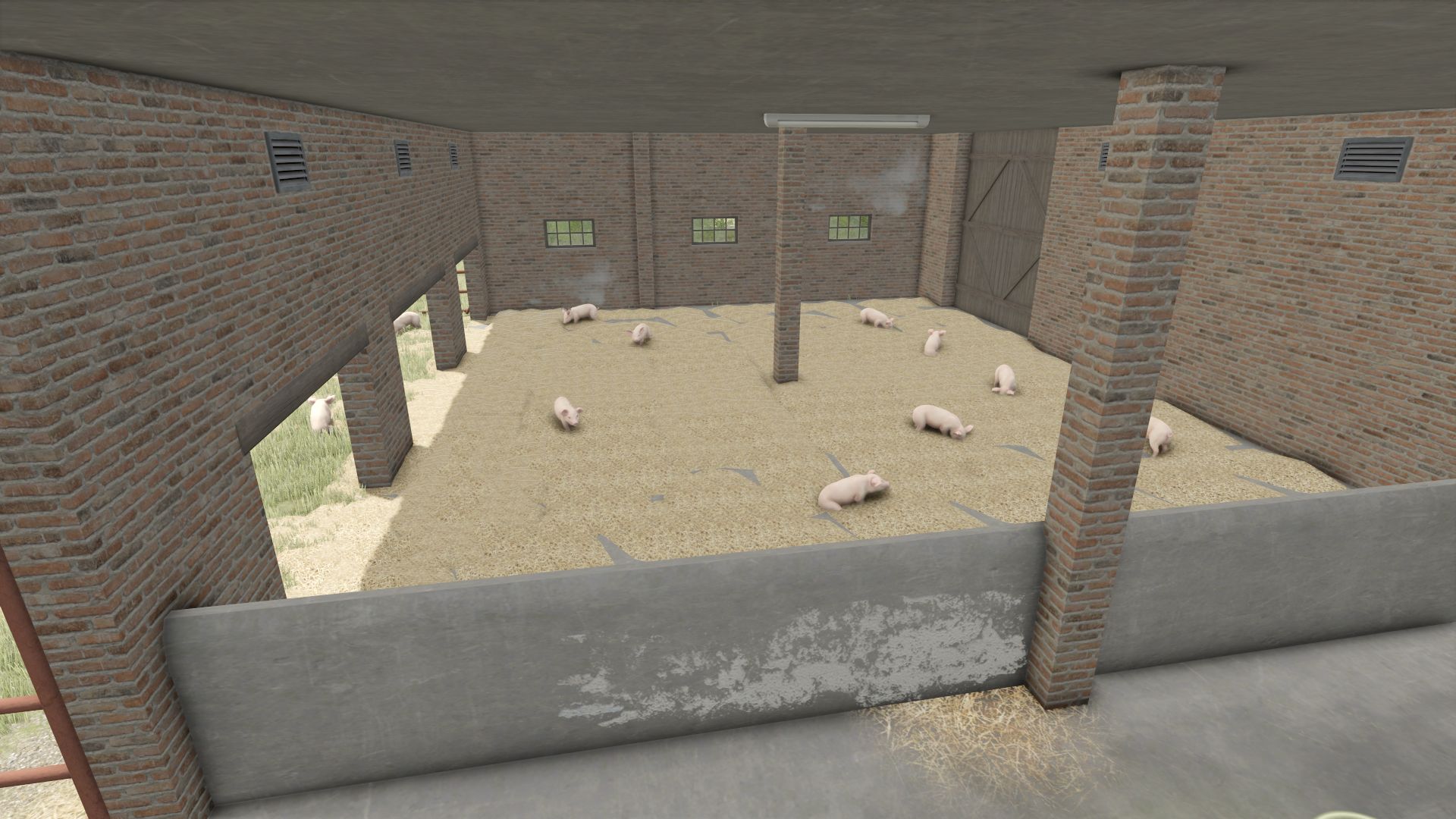 FS25 Medium-sized pigsty V1.0.0.0 Mod - Farming Simulator 25