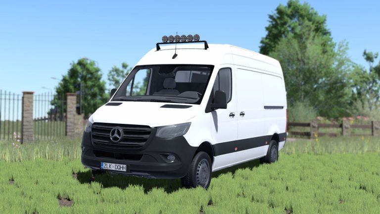 FS25 Mercedes-Benz Sprinter 2021 V1.2.0.0 Mod - Farming Simulator 25