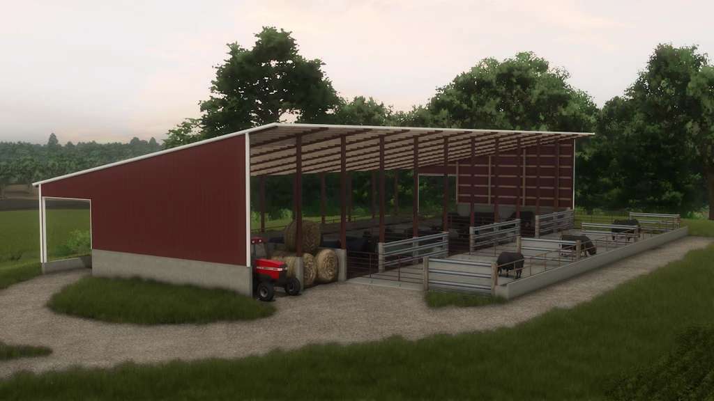 FS25 Monoslope Bedpack Facilty v1.0.0.0 Mod - Farming Simulator 25